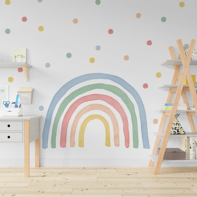 Rainbow Wall Sticker - Etsy