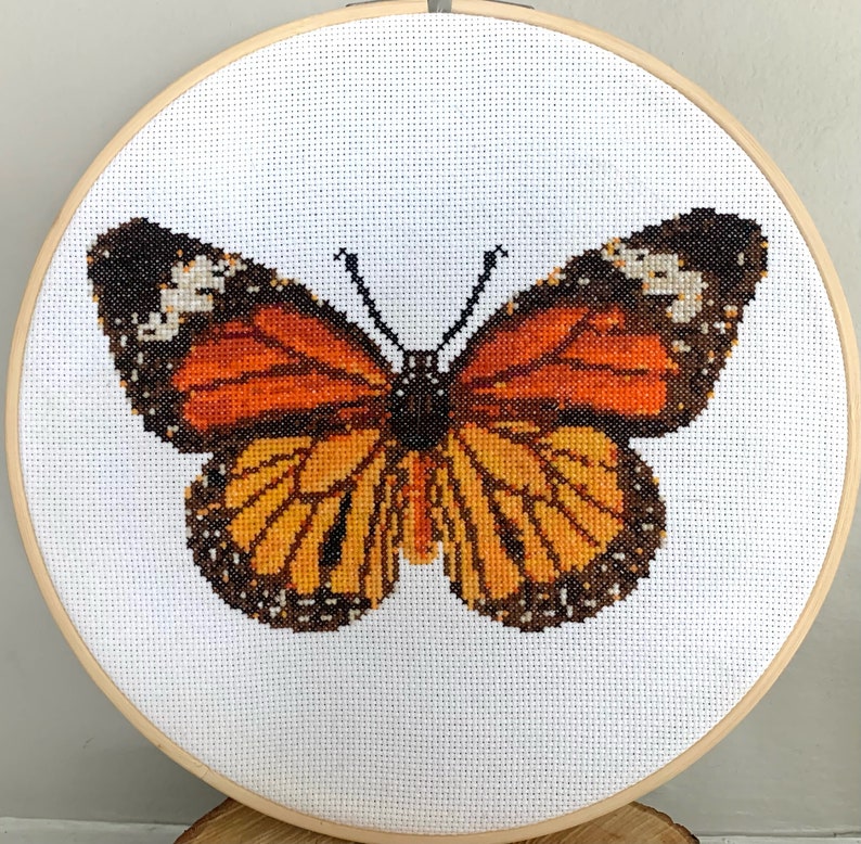Monarch Butterfly Cross-stitch Pattern - Etsy
