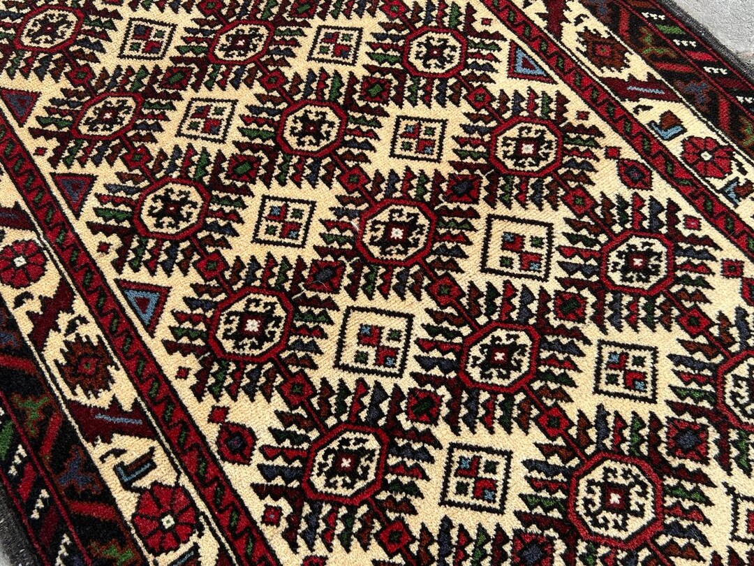 3x4.6 Ft, High Quality Baluchi Rug, Wool Rug, Area Rug, Afghan Rug ...