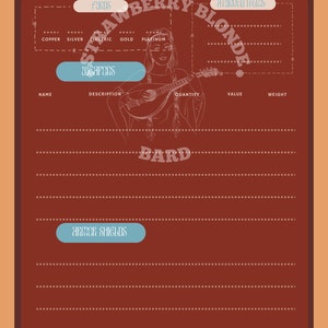 Yeehaw Character Sheet - Etsy