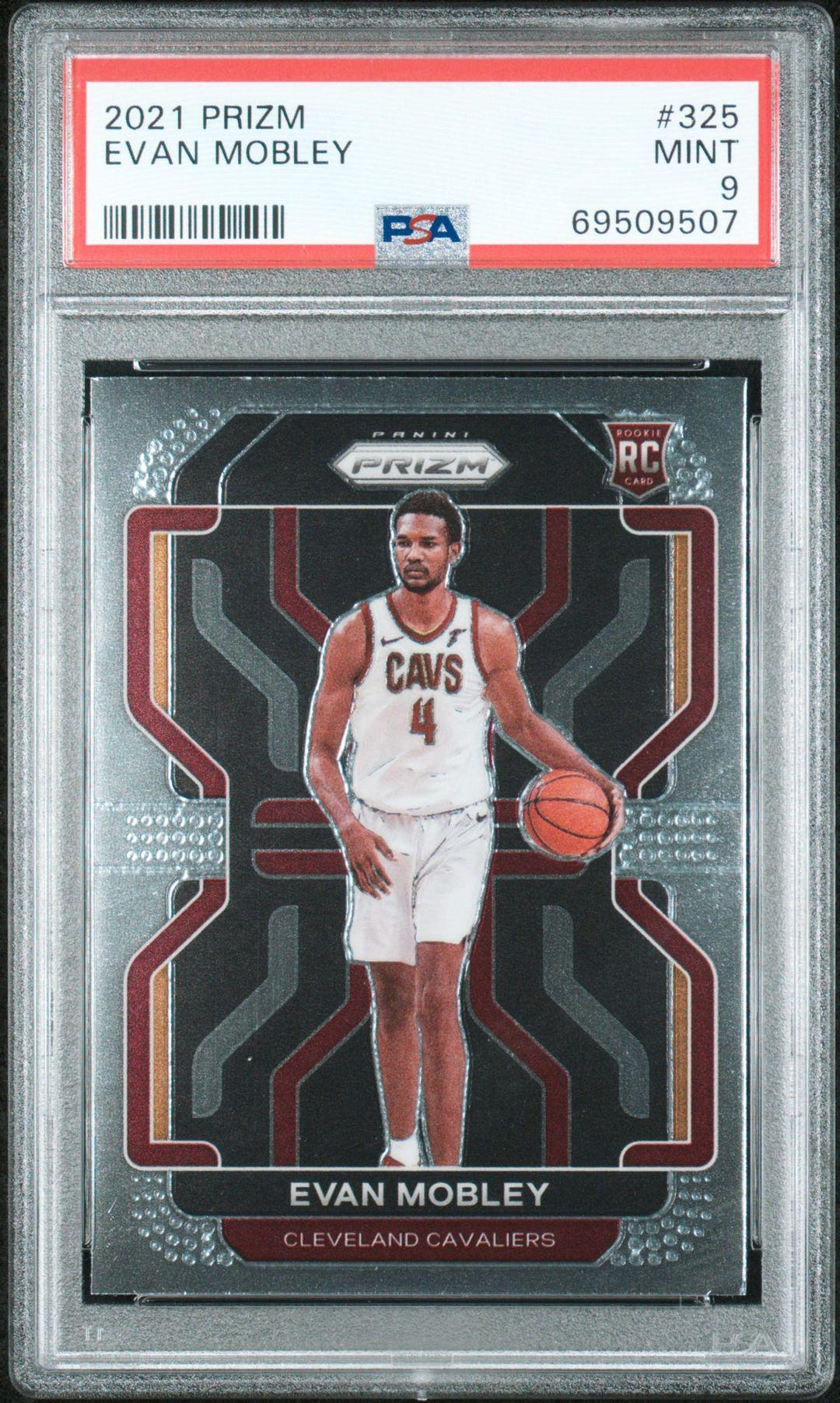 Evan Mobley 2021-22 Panini Prizm #325 Prizm Rookie Card PSA 9 Mint ...