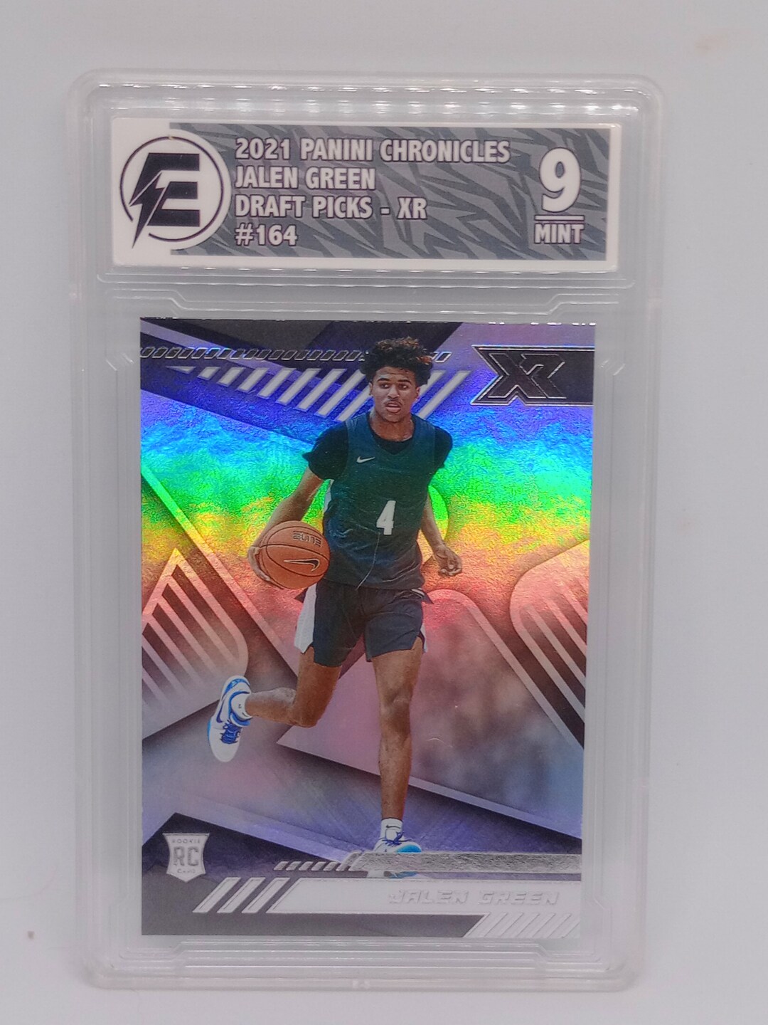 Jalen Green Rookie Card - 2021 Panini Chronicles Draft Picks XR #164 ECG 9 Mint Graded NBA Card ...