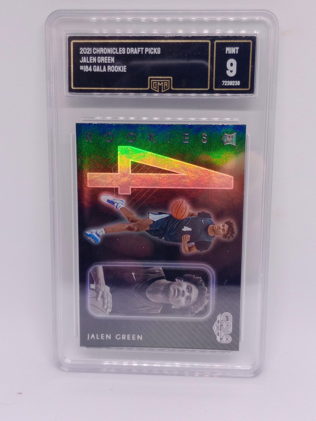 Jalen Green 2021-22 Panini Chronicles Draft Picks #184 Gala Rookie Card GMA 9 Mint Plus Graded ...