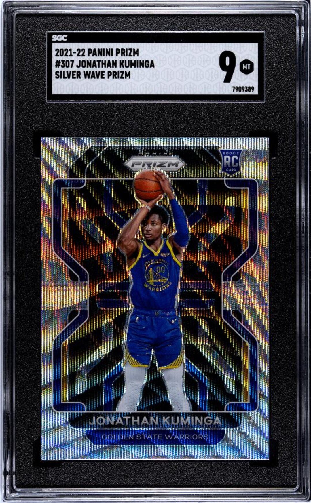 Jonathan Kuminga 2021-22 NBA Panini Prizm 307 Silver Wave Prizm Rookie ...