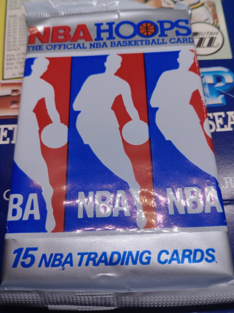 NBA Hoops 1990-91 Series 1 Basketball Cards Factory Sealed 1 Pack 15 ...