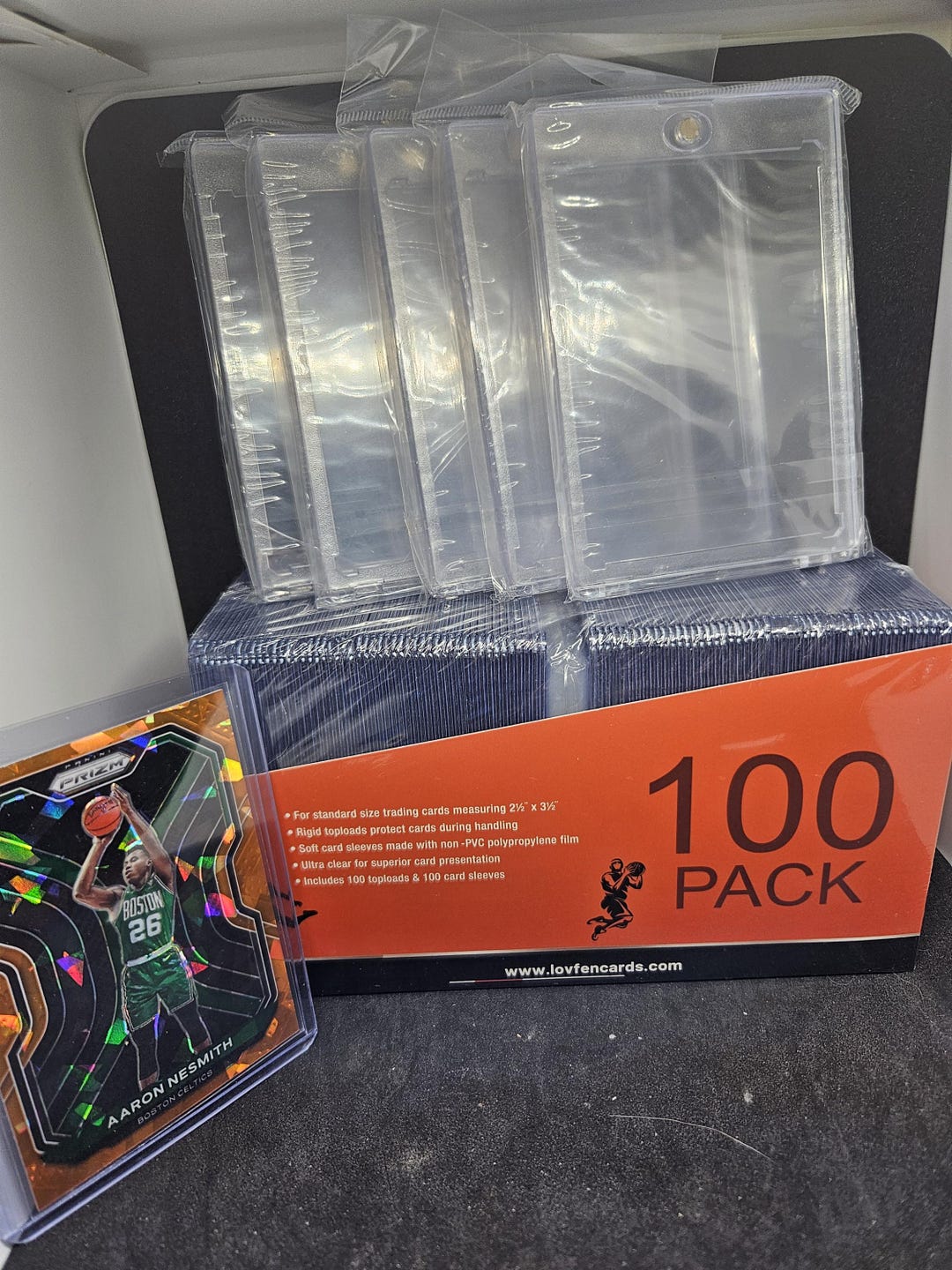 100 Premium Toploaders W/5 Thick Magnetic Cases - Total 100 Hard ...