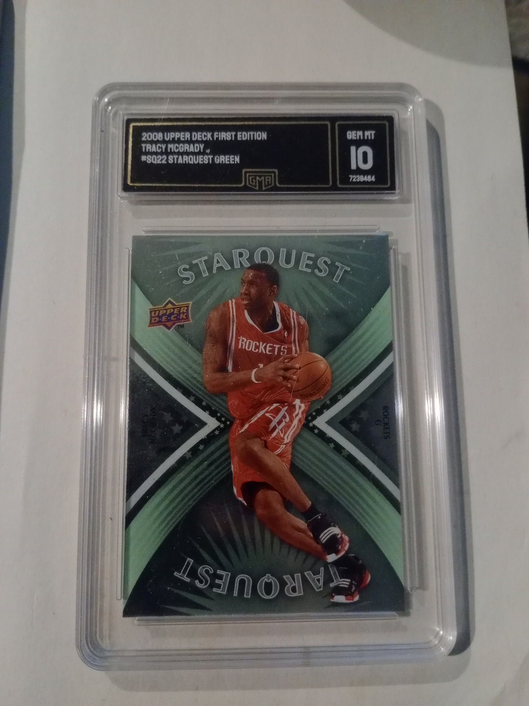 Tracy Mcgrady 2008 Upper Deck First Edition #SQ9 Starquest Green GMA 10 ...