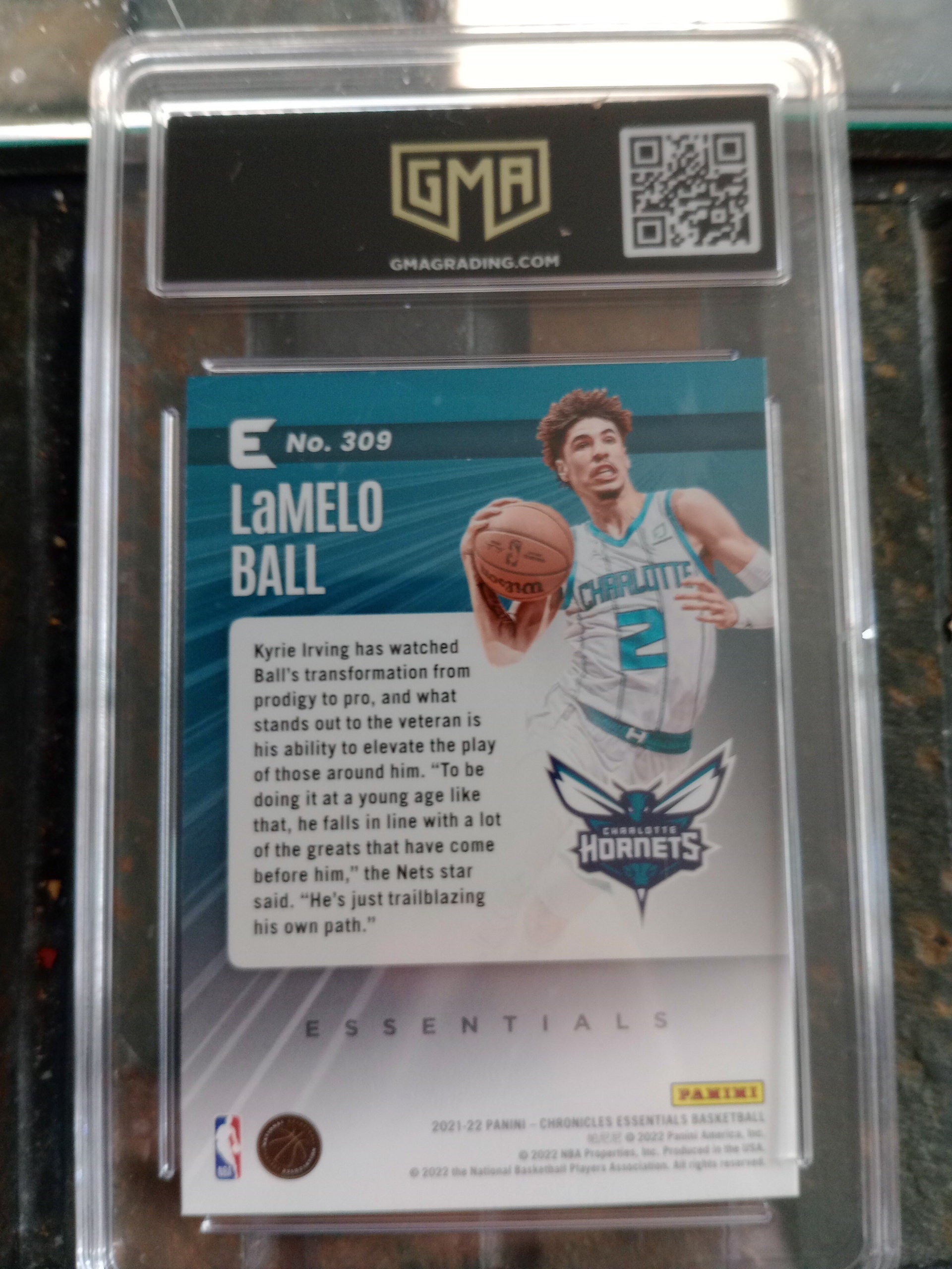 Lamelo Ball Rookie Card 2021 Panini Chronicles Luminance Pink GMA 10 ...
