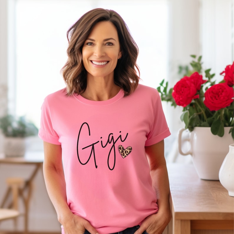 Png BUNDLE, Leopard Print Heart Script Gigi Mimi Grammy Featuring ...