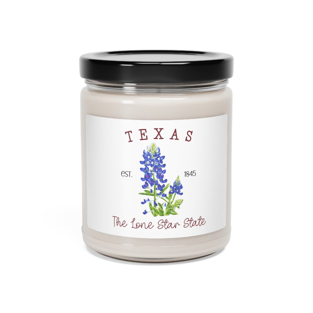 Texas State Flower; Bluebonnet Candle, State Flower Candle, Texas ...