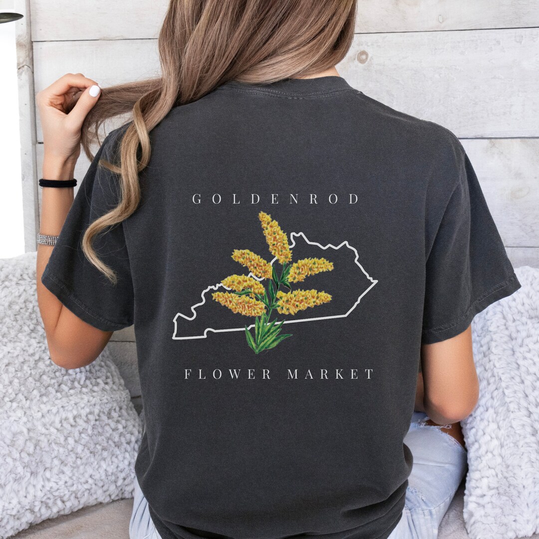 Kentucky State Flower Comfort Colors Shirt; Goldenrod Flower Tshirt ...