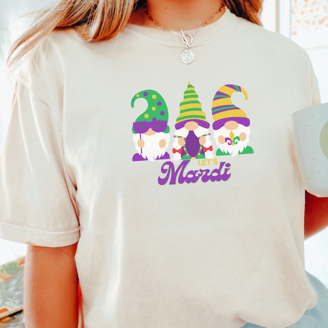 Mardi Gras Gnomes PNG Bundle Gnomes With Mardi Gras Sayings Let's Mardi ...