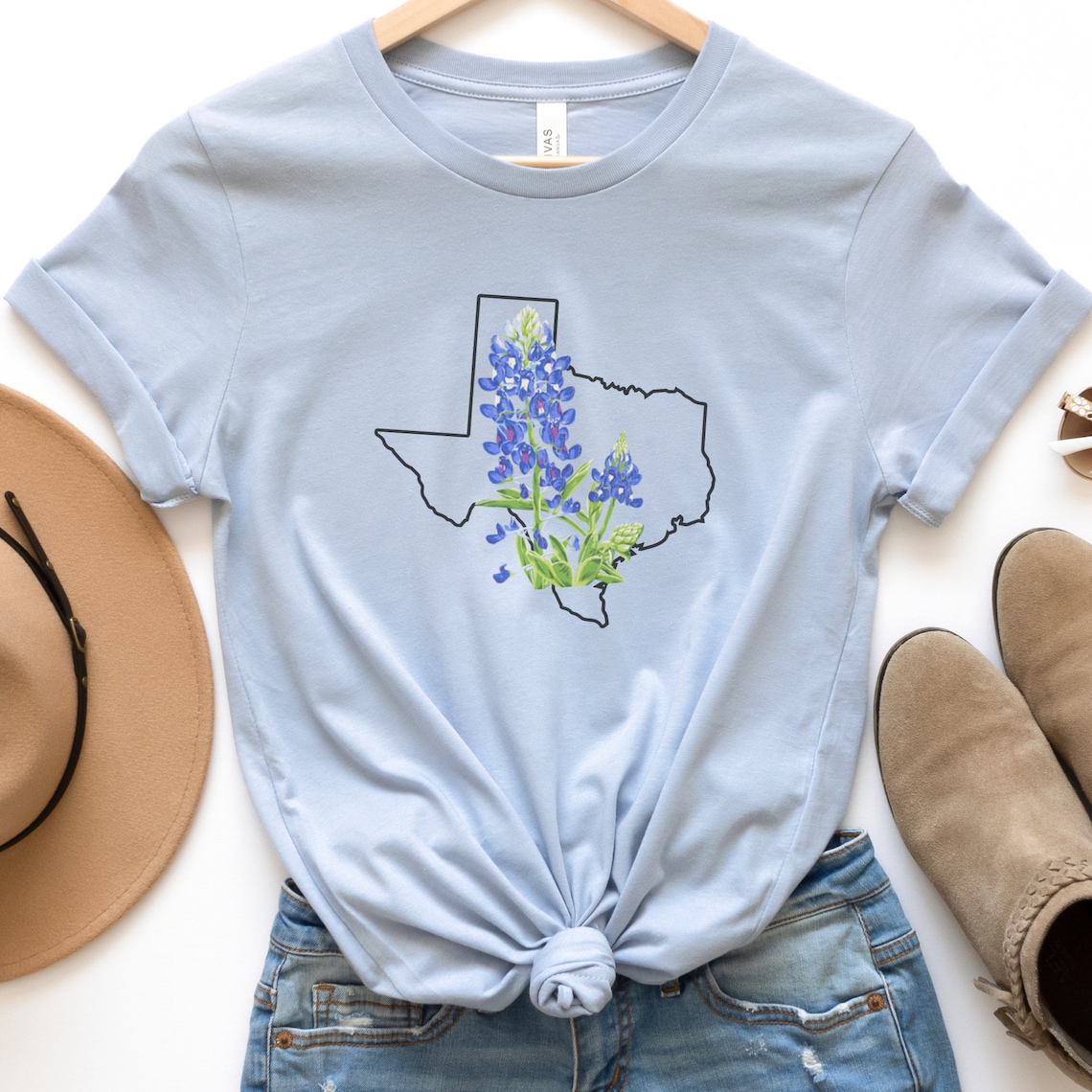 Texas Shaped State Flower PNG Texas State With Bluebonnet Texas State ...