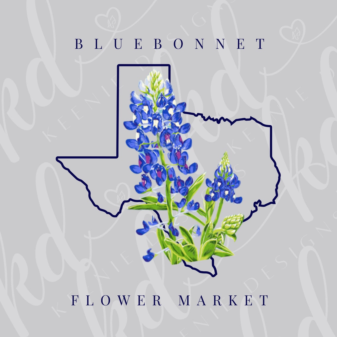 BUNDLE Texas State Flower Png; Bluebonnet Inside TEXAS Text Png File ...