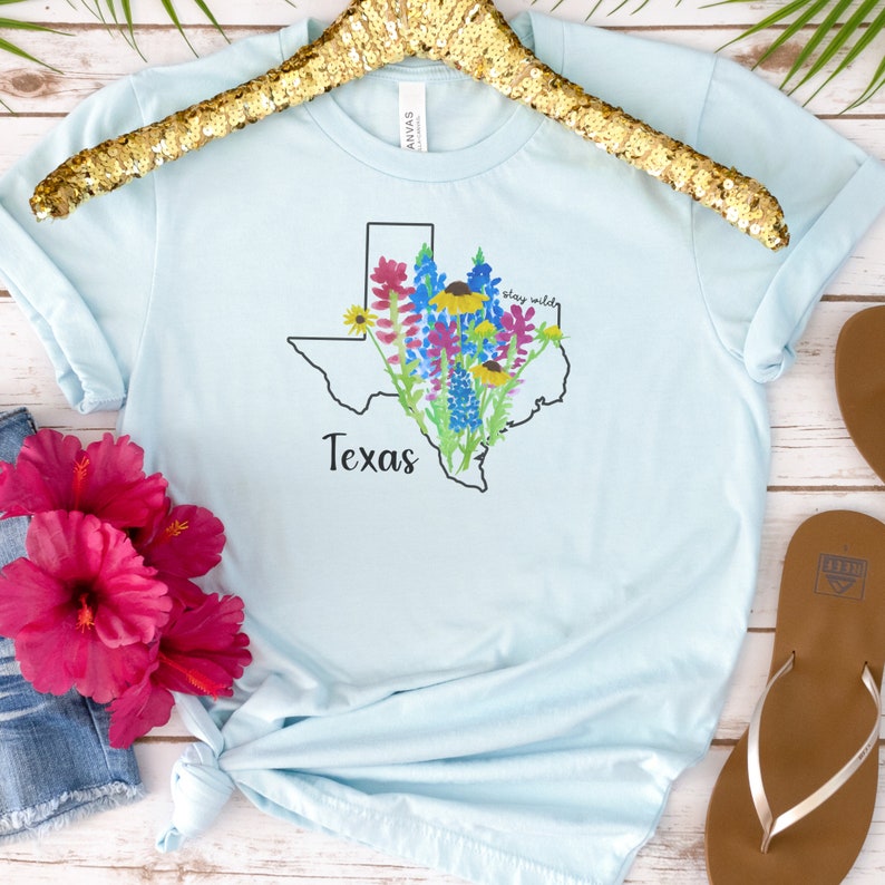 Texas State Flower PNG; Bluebonnet Png; Leopard Print Texas Png; Stay ...