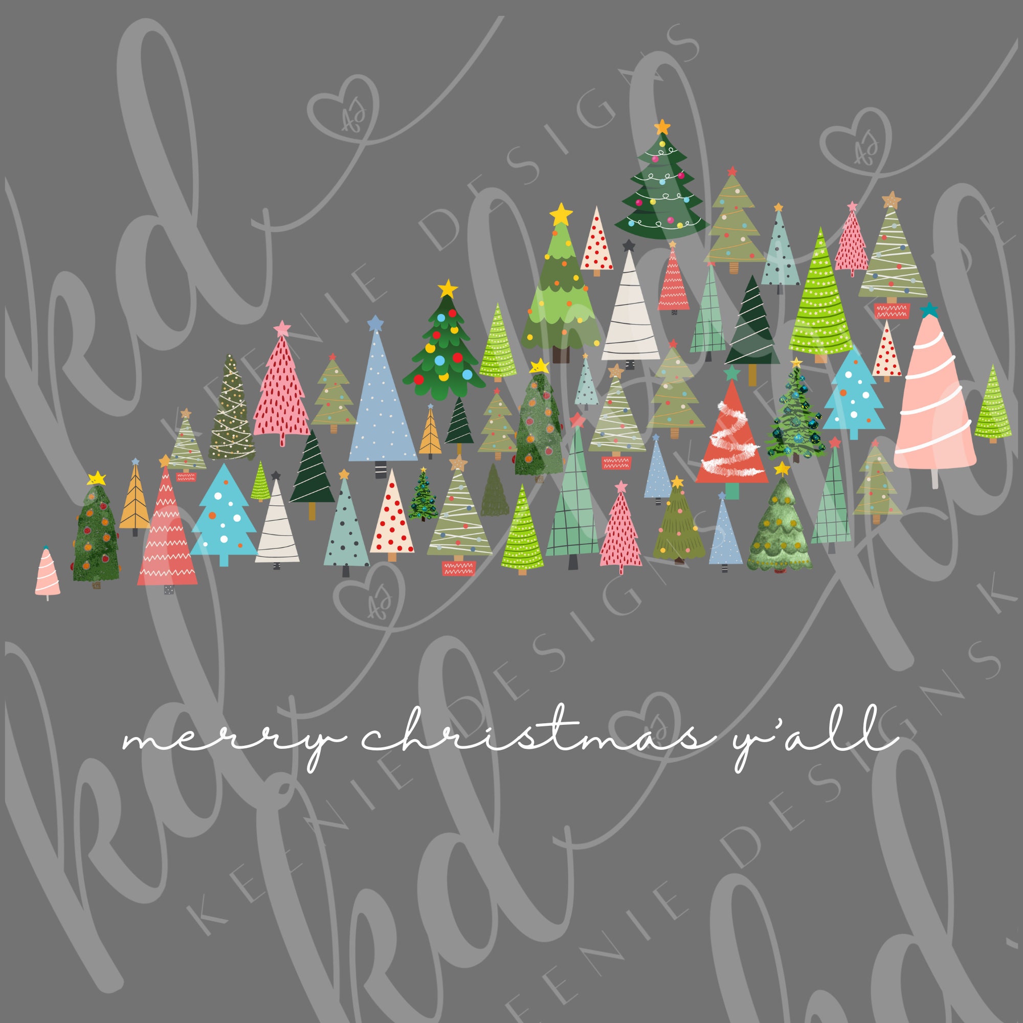 Kentucky Shaped Holiday PNG; TWO Designs--merry Christmas Y'all ...