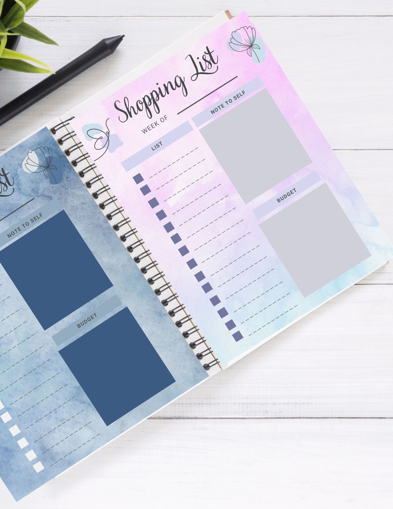 Shopping List Printable| Grocery List Printable | Bundle| 8 Different ...