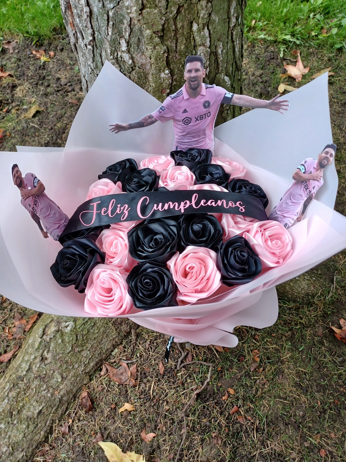 Messi Bouquet Eternal Roses Bouquet Birthday Gift Anniversary Gift Ramo ...