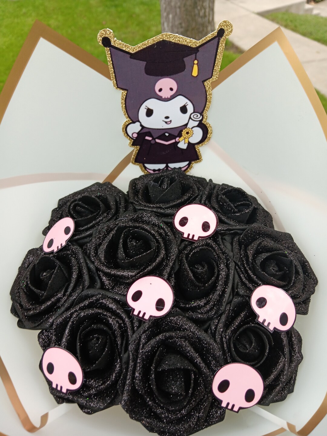 Kuromi Graduation Bouquet Ready to Ship Kuromi Eternal Rose Forever ...