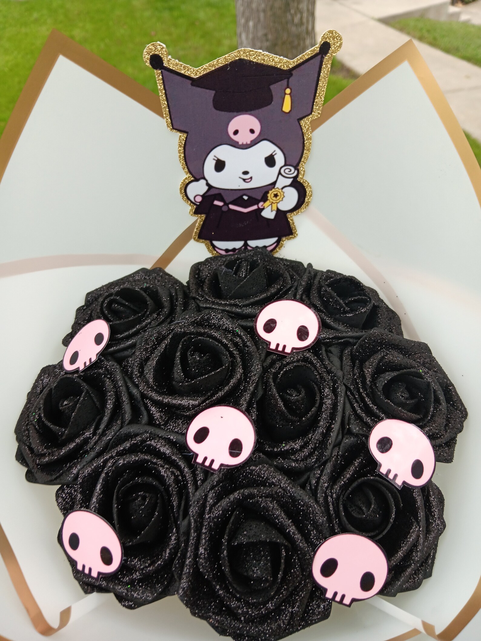 Kuromi Graduation Bouquet Ready to Ship Kuromi Eternal Rose Forever ...