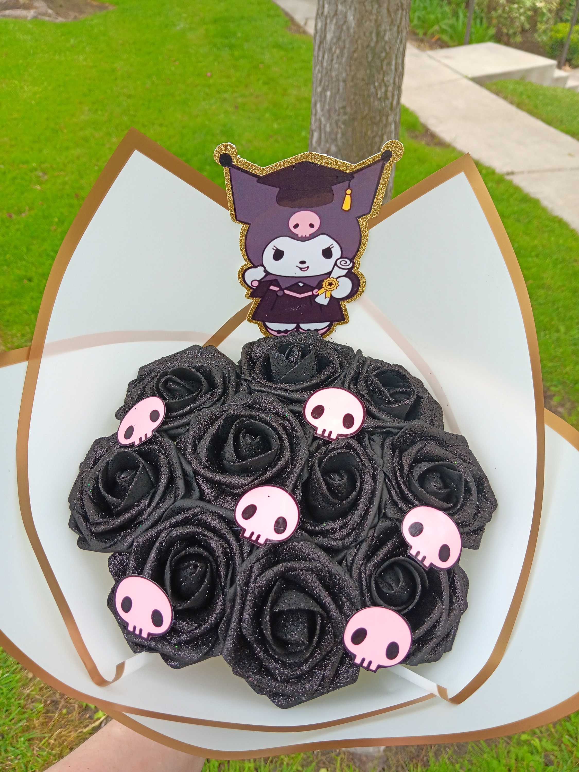 Kuromi Graduation Bouquet Ready to Ship Kuromi Eternal Rose Forever ...