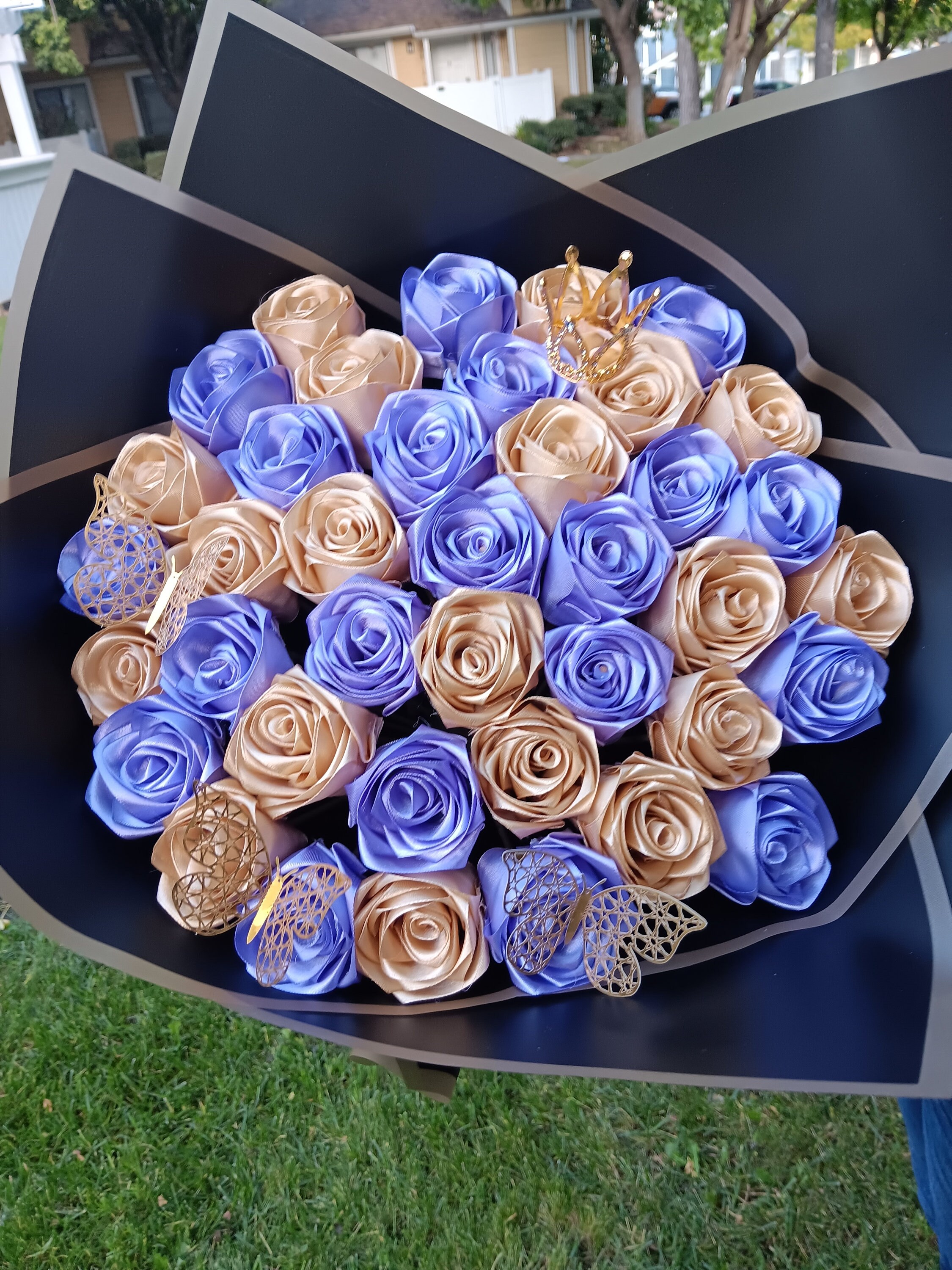 Eternal Roses Ramo Buchon Quinceanera Birthday Graduation Bouquet Mothers Day Gift Anniversary ...