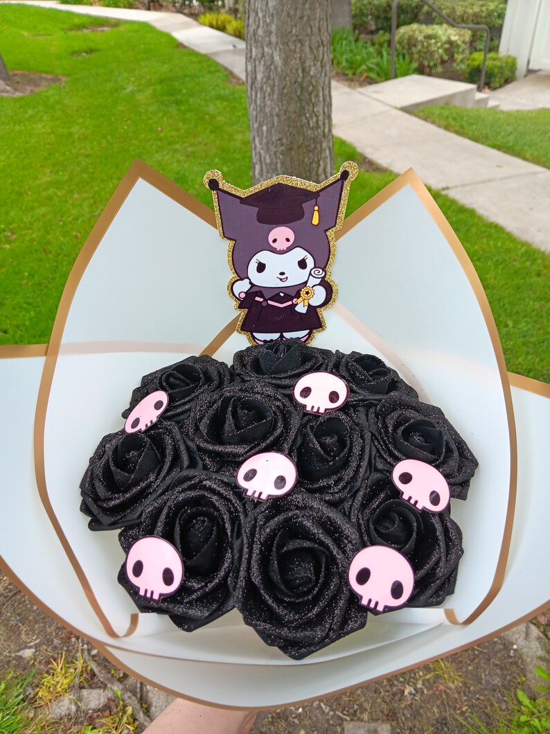 Kuromi Graduation Bouquet Ready to Ship Kuromi Eternal Rose Forever ...