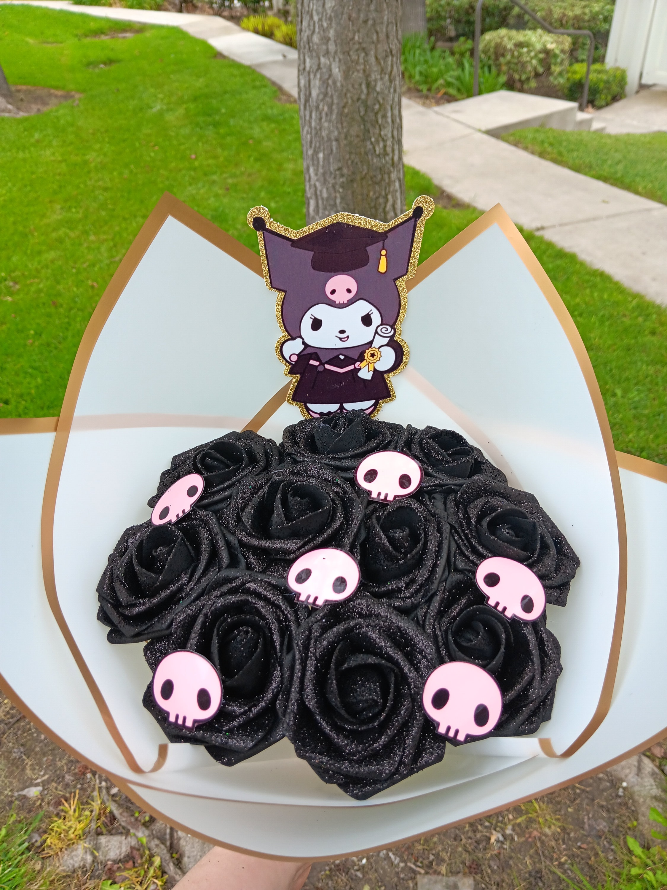 Kuromi Graduation Bouquet Ready to Ship Kuromi Eternal Rose Forever ...