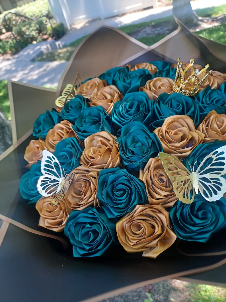 Eternal Roses Ramo Buchon Quinceanera Bouquet Birthday Bouquet - Etsy UK