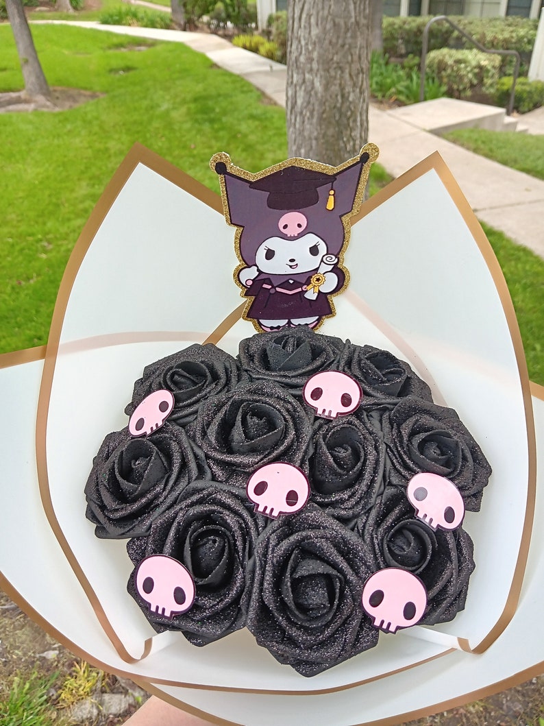 Kuromi Graduation Bouquet Ready to Ship Kuromi Eternal Rose Forever ...