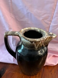 Vintage Platzgraft Brown Drip Pitcher - Etsy