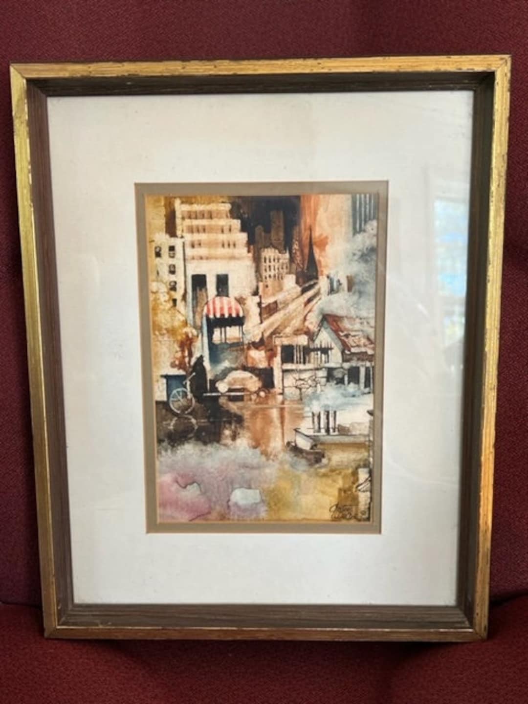 Original Watercolor by Gustave Wander - Etsy