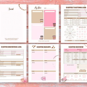 Undated Coffee Planner Printable, Coffee Planner, Coffee Lover Gift ...
