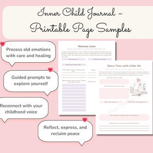 Inner Child Healing Workbook | Pink Shadow Work Journal | Trauma ...