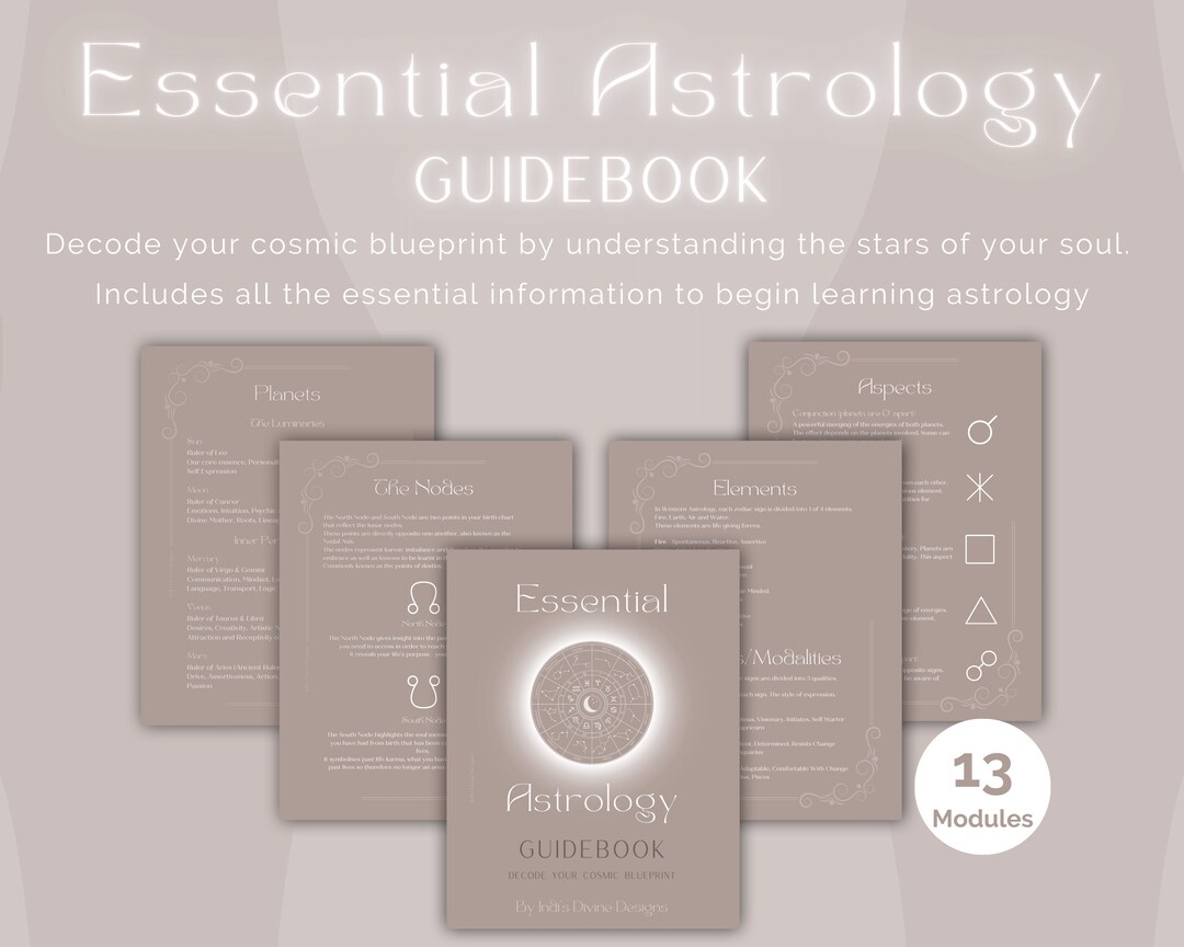 Printable Astrology Guidebook PDF - 13 Modules Essential Astrology ...