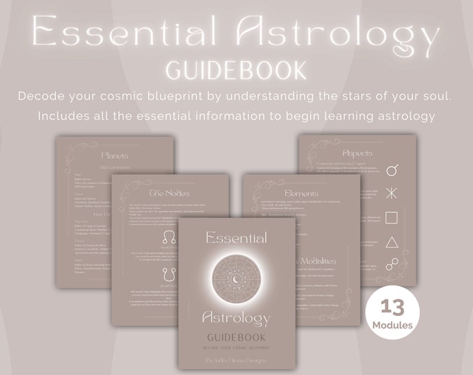 Printable Astrology Guidebook PDF 13 Modules Essential Astrology ...