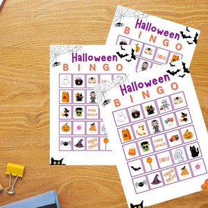 Halloween Bingo Cards - Etsy