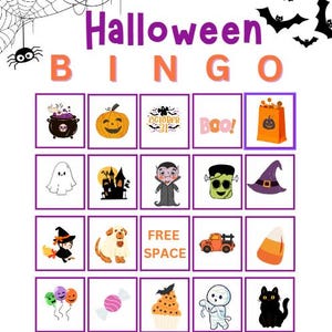 Halloween Bingo Cards - Etsy