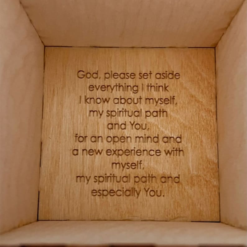 PRAYER BOX Square Light Stain dimensions Are 4 X 4. - Etsy