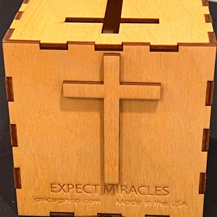 PRAYER BOX - Square - Light Stain -dimensions Are 4” X 4”. - Etsy