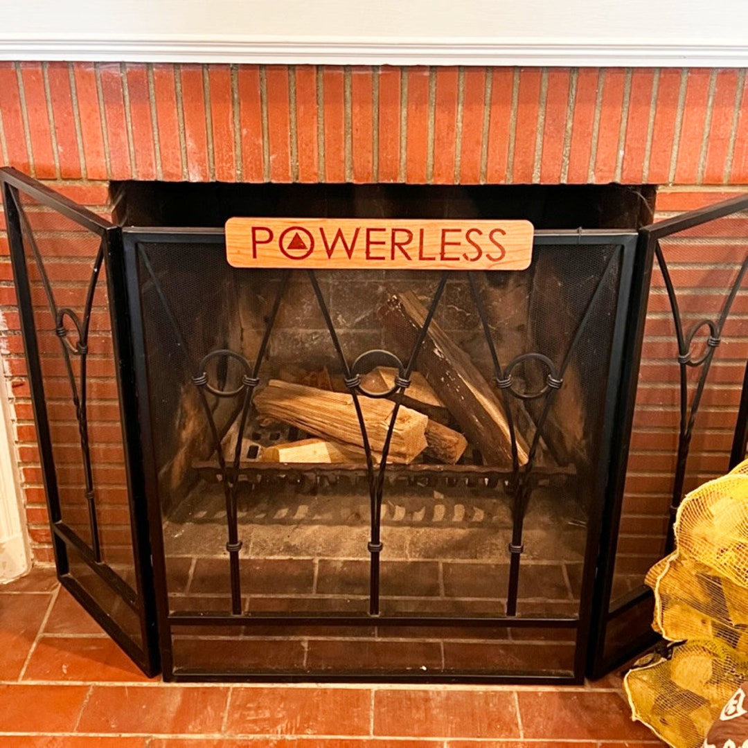 Life Signs - "powerless" Wood With Red Text. - Etsy