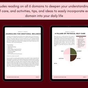 The Creative Art of Self Care Digital Workbook, Self Care Planner, Self ...
