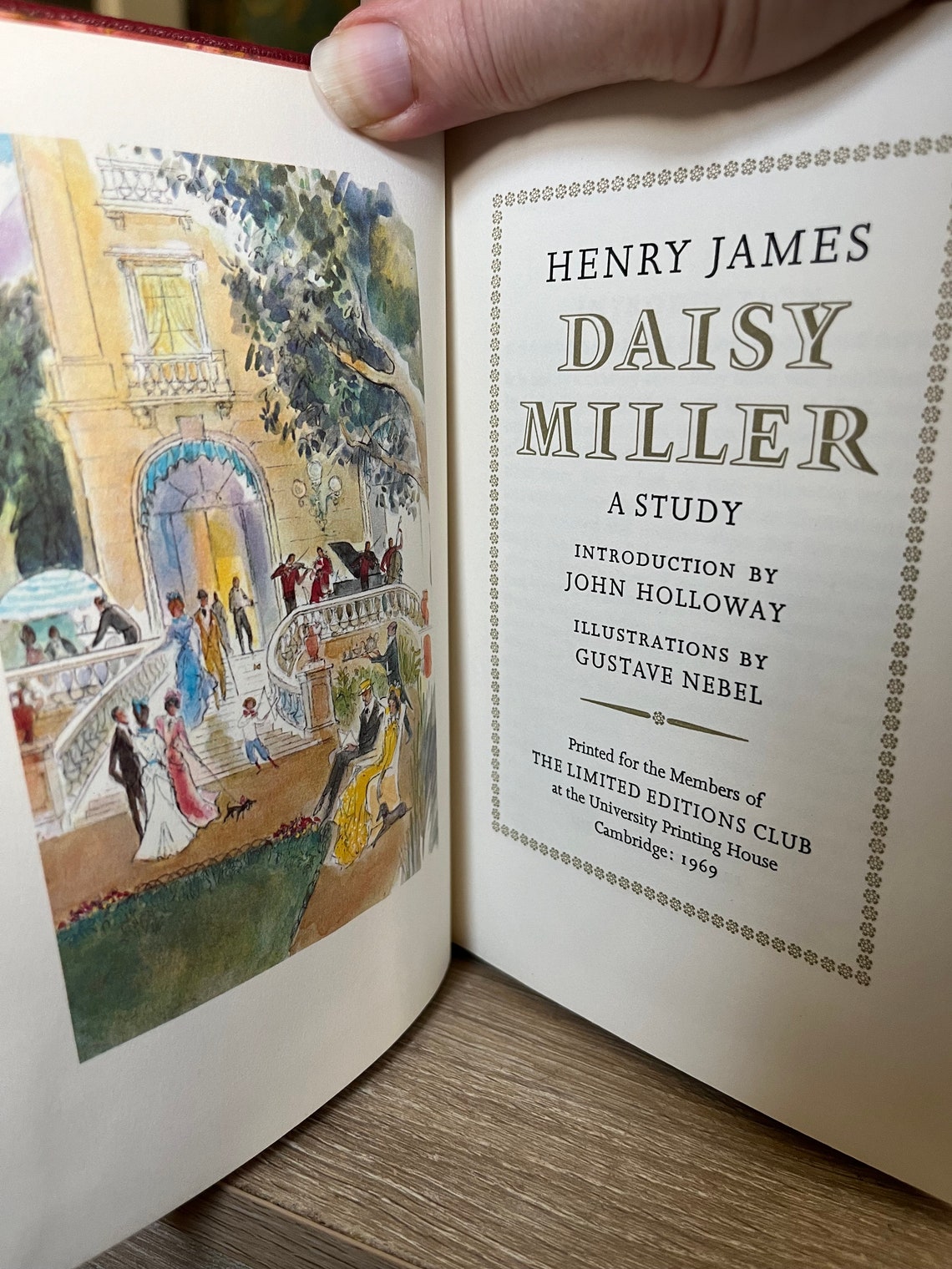 1969 Daisy Miller; A Study by Henry James. the Limited Editions Club ...