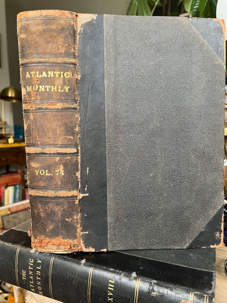 1894 the Atlantic Monthly : A Magazine of Literature, Science, Art, and ...