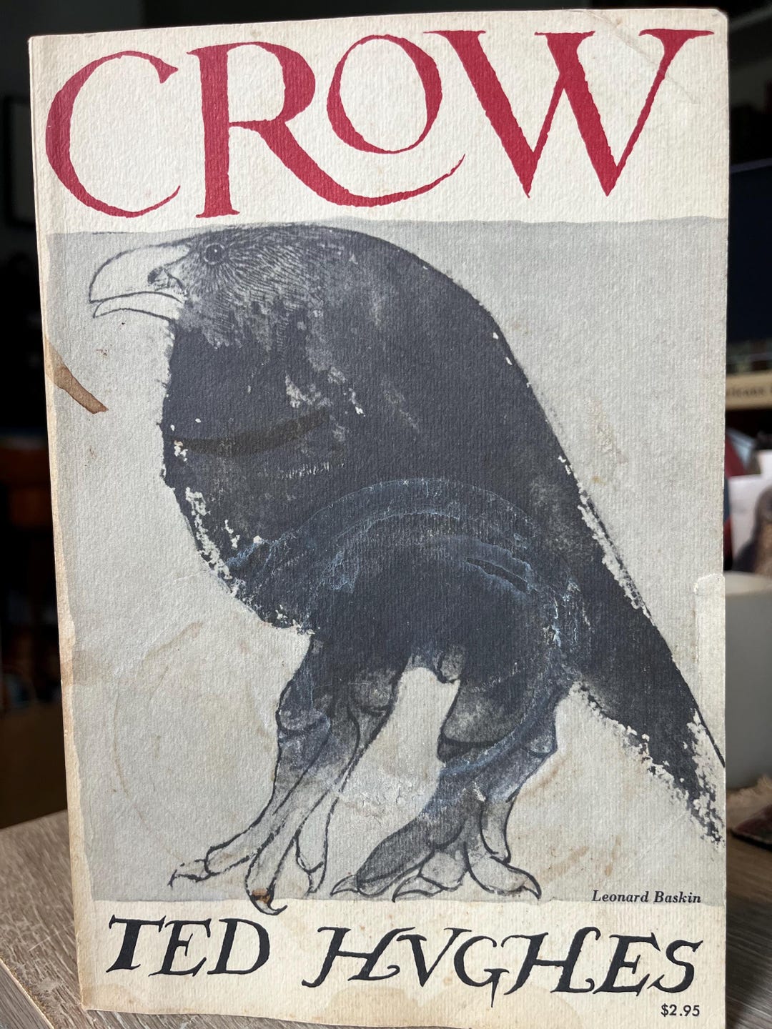1971 Crow by Ted Hughes - Etsy