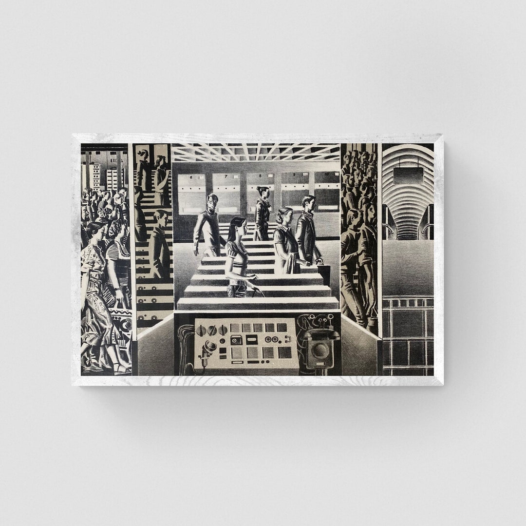 Metro Turnstiles Soviet Vintage 1982 Original Digital Print Lithography ...