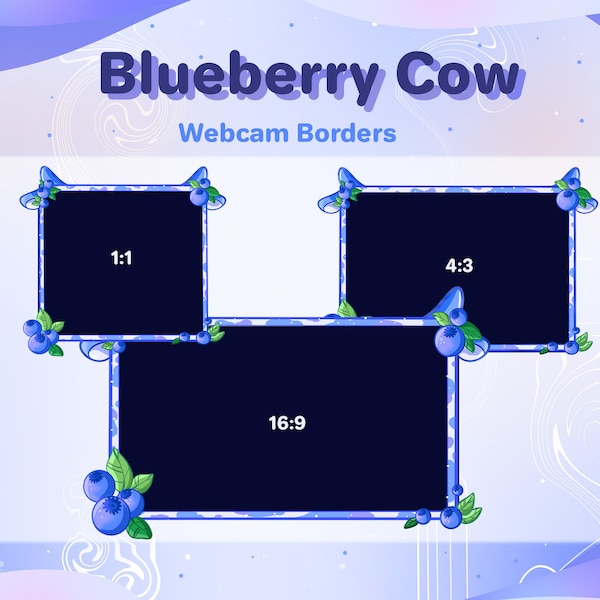 Blueberry Twitch Overlay - Etsy