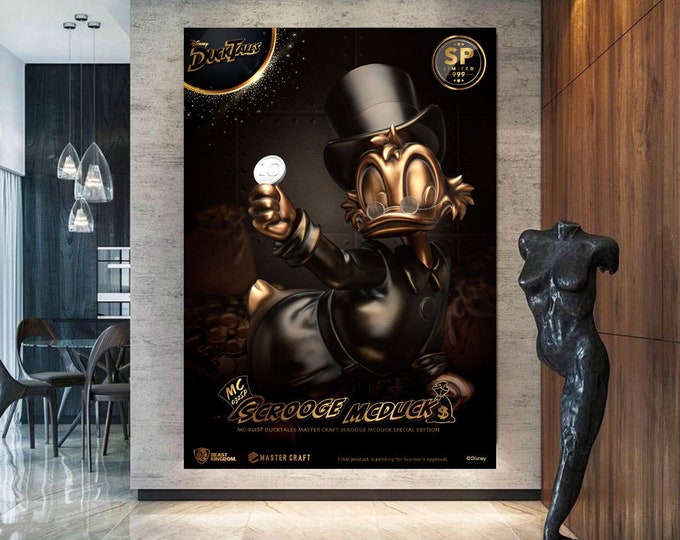 Scrooge Mcduck Limited Edition Printable Art Contemporary Art Wall Art ...