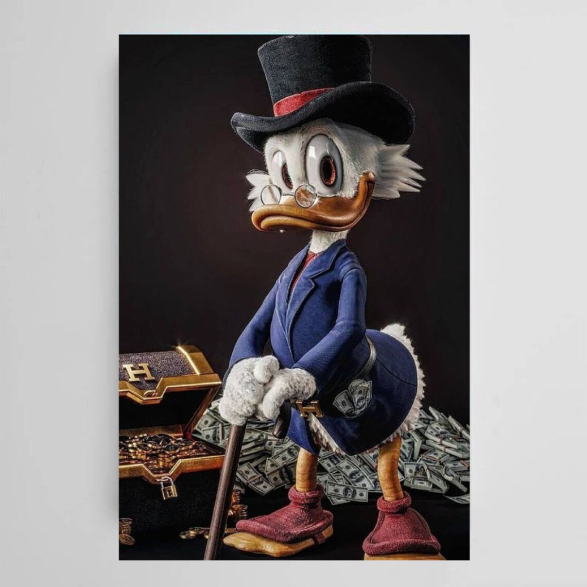 Paperon Dè Paperoni Art Inspired - Mcduck Scrooge Golden Casket ...