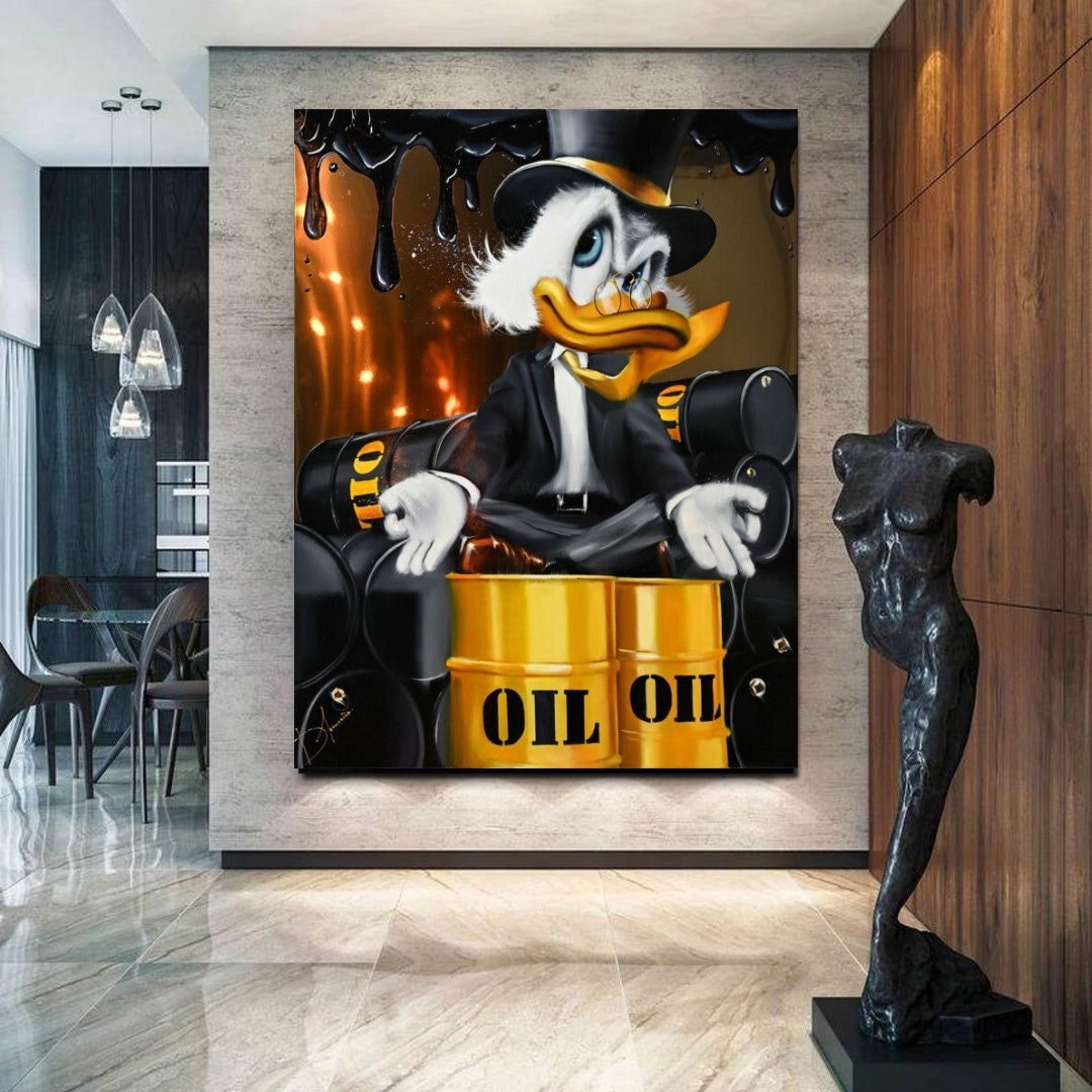 Paperon Dè Paperoni Art - Scrooge Mcduck Petroil Oil Contemporary Art ...